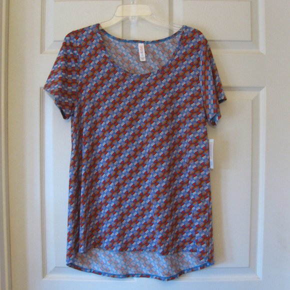LuLaRoe | Tops | 25 Lularoe Classic T Large Nwt 36 Geometric Diagonal ...